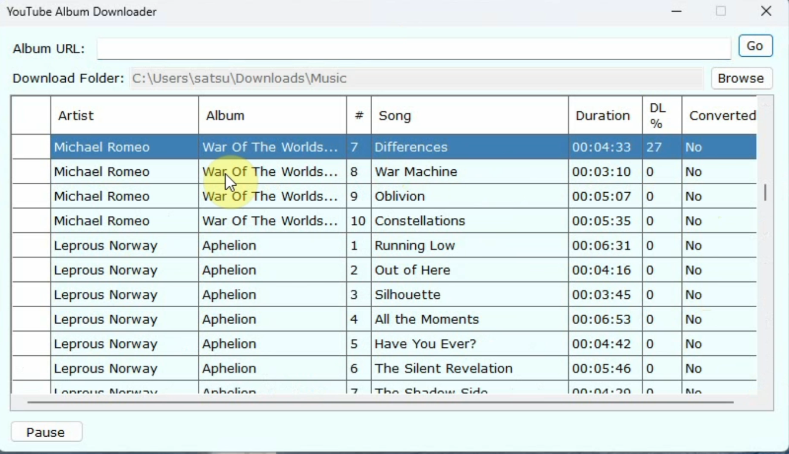 YouTube Album Downloader (YTAD) | YTAD